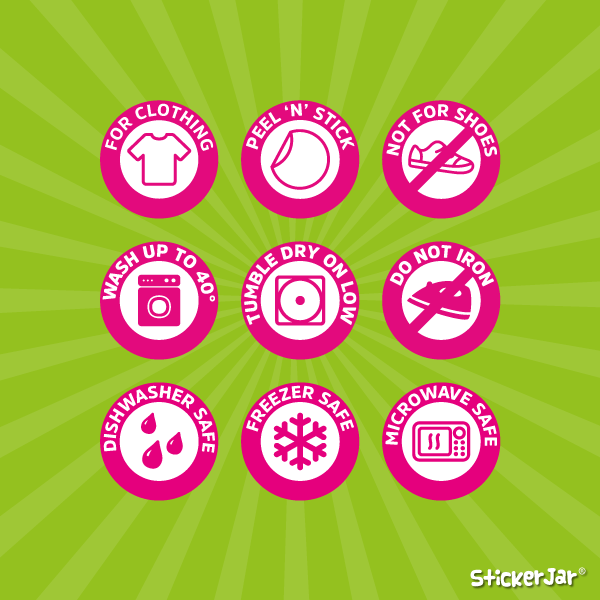 Stick On Clothing Labels Stick-a-Tag – StickerJar